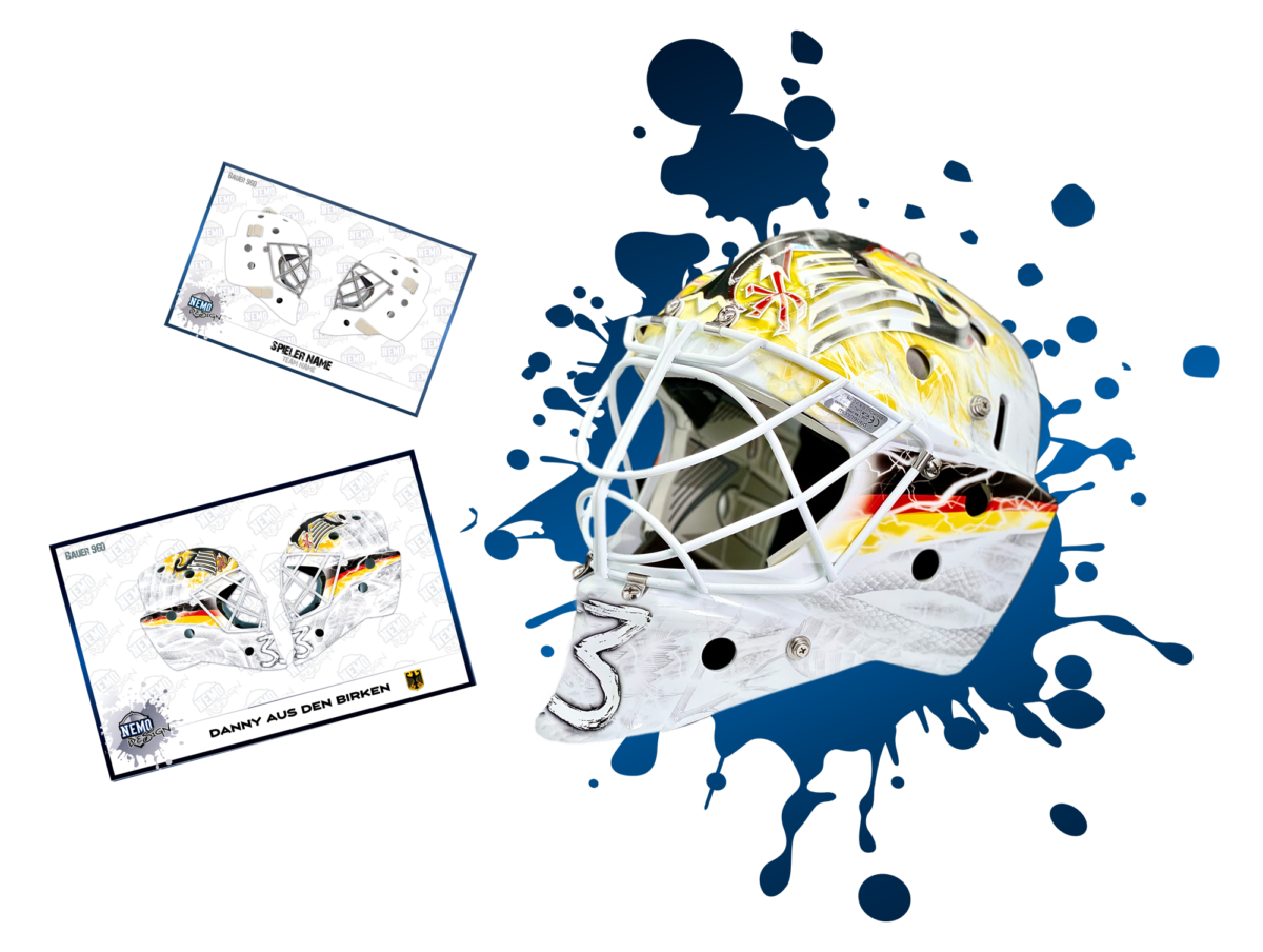 Maskendesign für Eishockey Goalies - Nemo Helmdesign